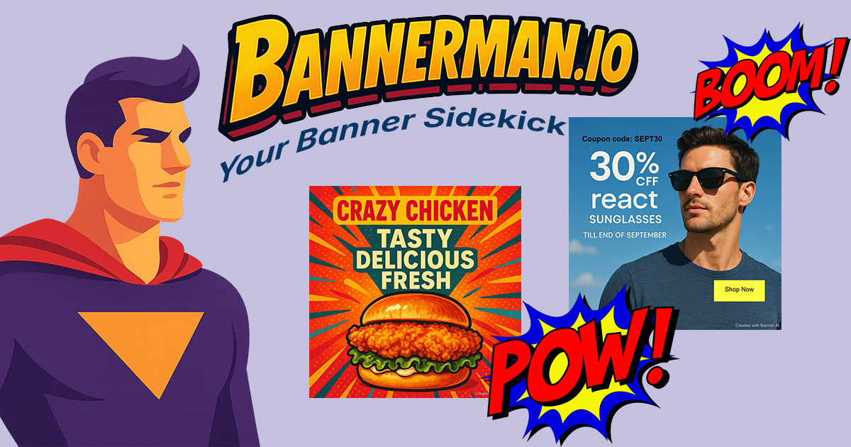Bannerman.io - AI-Powered Banner Creator | Professional Marketing Banners